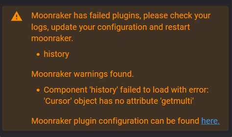 Moonraker Failed Plugin R Crealityk1