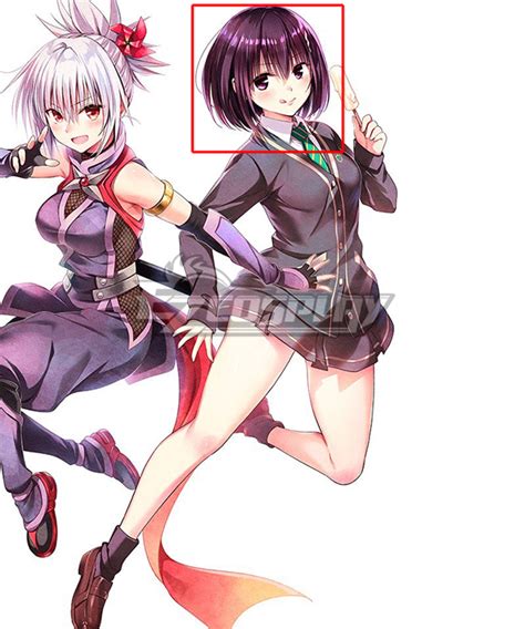 Ayakashi Triangle Suzu Kanade Black Cosplay Wig