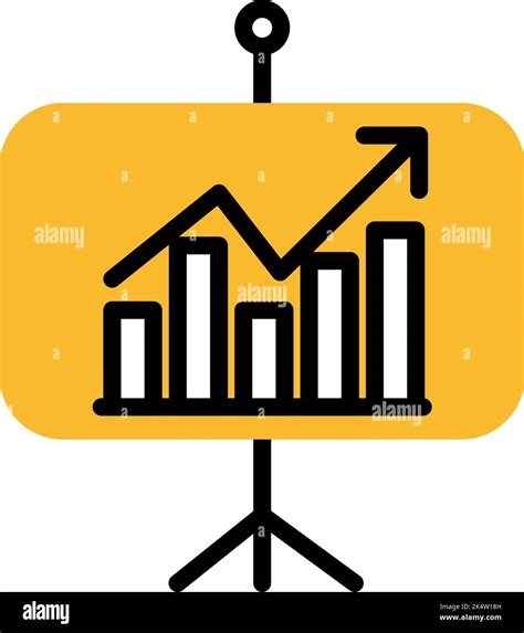 Data Analysis Chart Illustration Vector On A White Background Stock