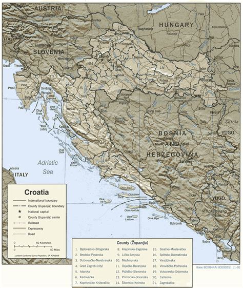 Maps Of Croatia