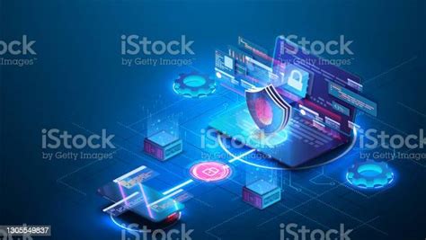 Analysis Trends Software Development Coding Process Concept Personal Data Security In Isometric