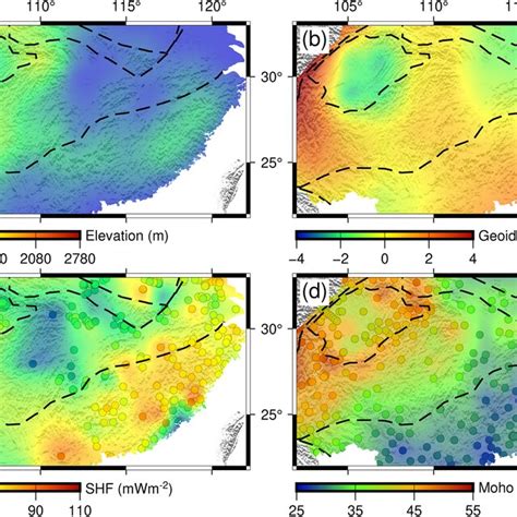 non‐seismic geophysical data sets used in the inversion a absolute