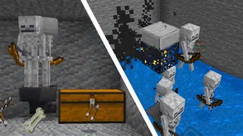 EASIEST Zombie Skeleton Mob Spawner XP Farm Minecraft Bedrock YouTube