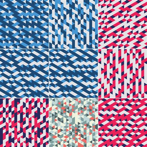 Set Of Templates With Colorful Gradient Triangles In The Corner Positions With White Space