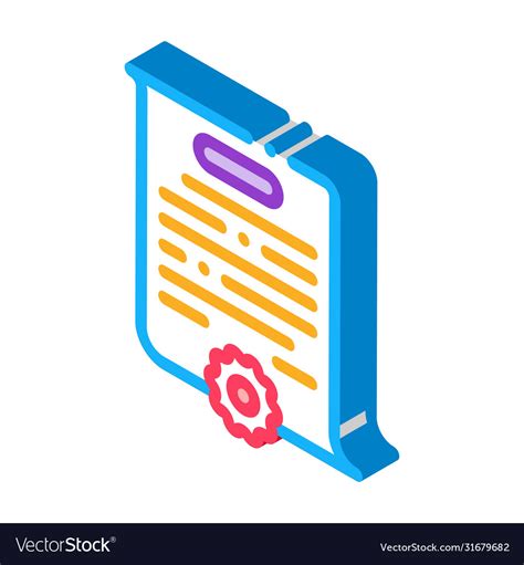 Case Parsing Isometric Icon Royalty Free Vector Image