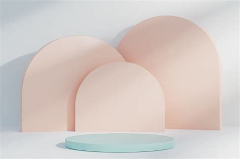 제품 디스플레이 프리젠 테이션을위한 복사 공간이있는 3d 연단 그래픽 렌더 아트 디자인 0명에 대한 스톡 사진 및 기타 이미지