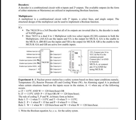 Solved Decoders A Decoder Is A Combinational Circuit With