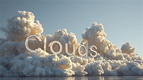 Premium AI Image A Cloud Formation With The Word Clouds In It Ai