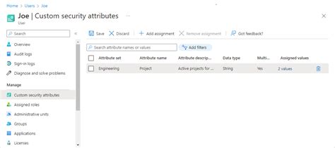 azure active directory microsoft entra attribute assignment