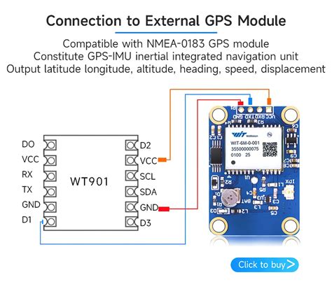 [wt901b] ahrs mpu9250 10 axis barometer tilt sensor acce gyro angle