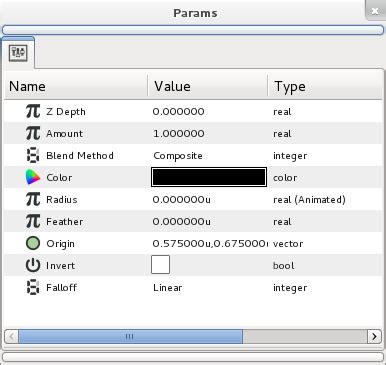 Parameters Panel Ro Synfig Animation Studio