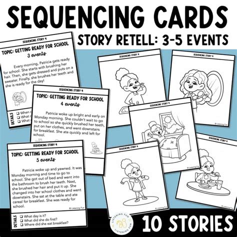 Sequencing Stories With Pictures Auditory Comprehension And Story Retell