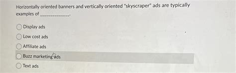 Solved Horizontally Oriented Banners And Vertically Oriented