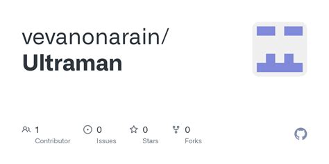 GitHub Vevanonarain Ultraman