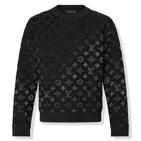 Louis Vuitton Lv Monogram Gradient Fil Coupe Black Sweatshirt Crepslocker