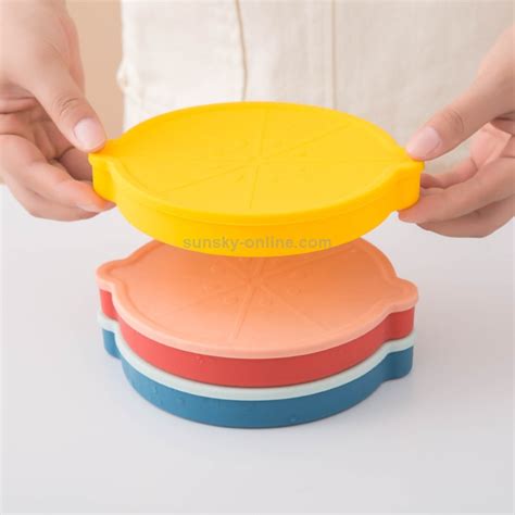 레몬 모양 얼음 격자 식품 학년 실리콘 아이스 큐브 금형 식품 보충제 아이스 박스 뚜껑 빨간색