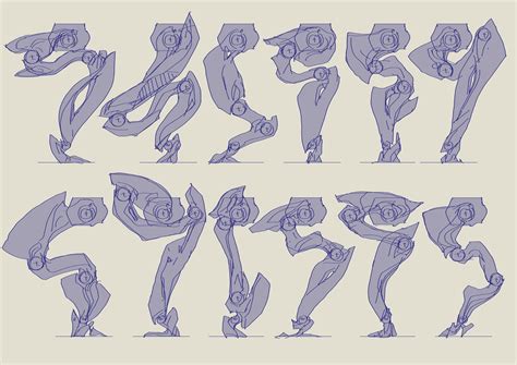Artstation Legs Forms Robot Concept Art Robot Design Sketch Robot Art