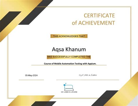 Aqsa Khan Niazi On Linkedin Certified Appium Automationtesting Sqa Grateful