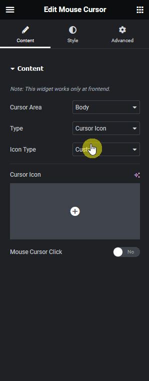 How To Add A Custom Cursor In Elementor The Plus Addons For Elementor