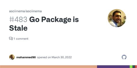 Go Package Is Stale Issue Asciinema Asciinema Github