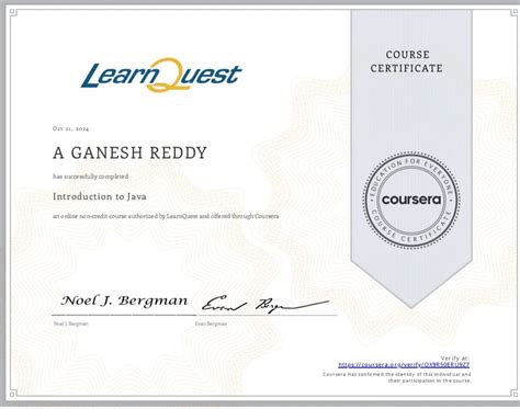 Java Certification Learning Aganesh Reddy