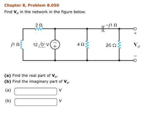 Solved Chapter 8 Problem 8 050 Find Vo In The Network In
