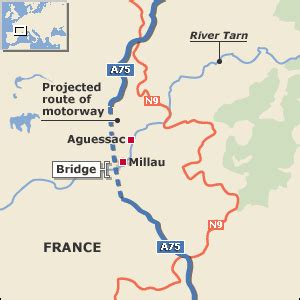 Millau Viaduct Map