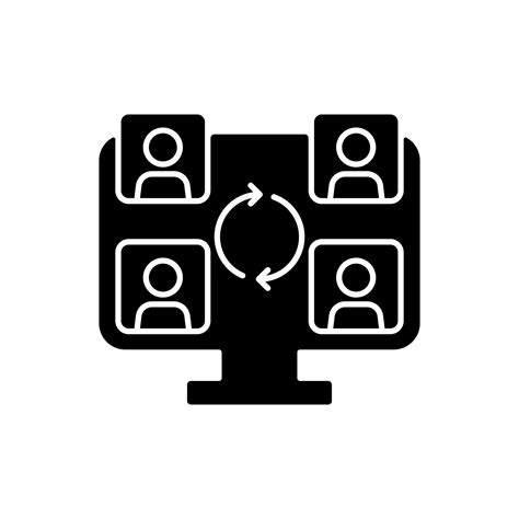 Collaboration Online Tools Black Glyph Icon 2970107 Vector Art At Vecteezy