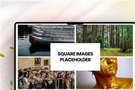 Square Placeholder Infographic Powerpoint Template Incl Square And Image