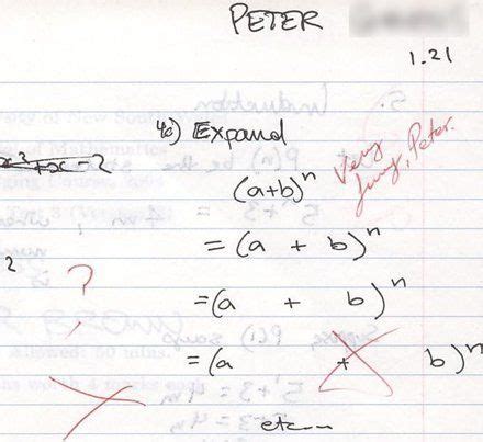 Expand Equation Funny Exam Answers Funny Tab
