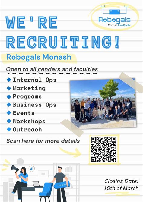 Robogals Monash On Linkedin 🚨robogals Monash Is Now Recruiting Divisional Members 🚨 🤩recruitment