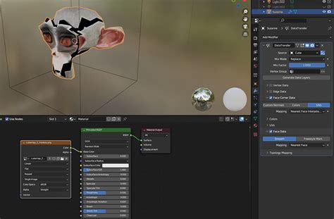 How To Project Texture From A Cube To An Object Following The Cube Axis Not The Target Object