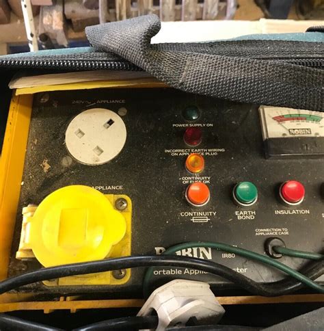 robin pat tester complete with insulation loop rcd testers in brixham