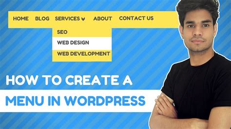 How To Create A Menu In Wordpress Add Navigation Menu Youtube