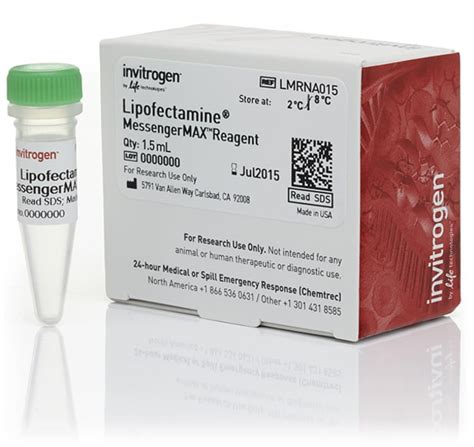 Lipofectamine Messengermax Transfection Reagent Thermo Fisher Scientific