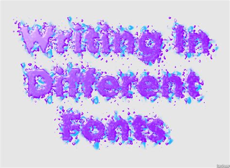 writing in different fonts text effect and logo design font