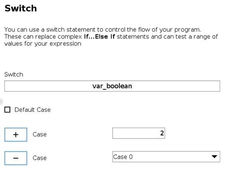 Switch Case With Boolean Or String Technical Questions Universal