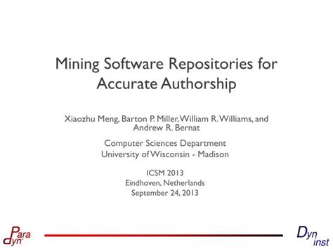 Ppt Mining Software Repositories For Accurate Authorship Powerpoint Presentation Id 6400103