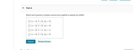 solved part awhich set of quantum numbers cannot occur