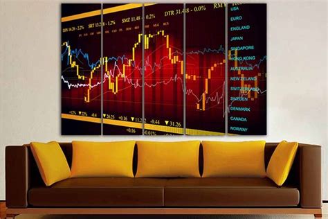 Trading Canvas Trading Print Stock Market Trading Wall Décor Etsy