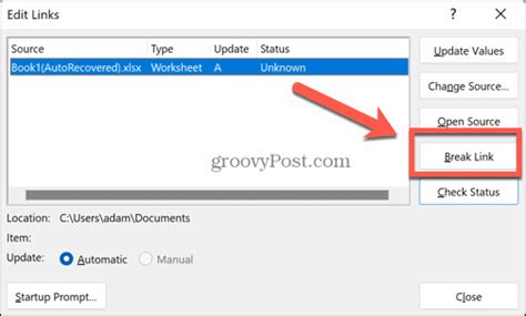 How To Find And Remove External Links In Excel