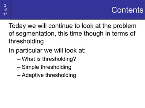 Imageprocessing10 Segmentationthresholding 1ppt Photo Editing Software Computer