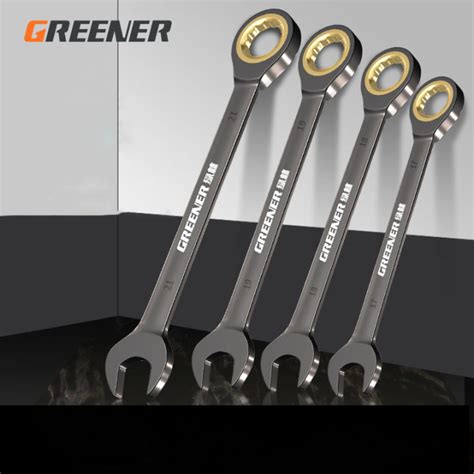 Greener ประแจ ประแจแหวนข้างปากตาย 8 24 มิล แหวนข้าง ปากตายข้าง ประแจแหวนข้าง แหวนข้างปากตายข้าง