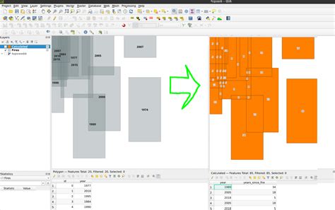 Shapefile Create A Map Of Time Since Fire In QGIS Geographic Information Systems Stack Exchange