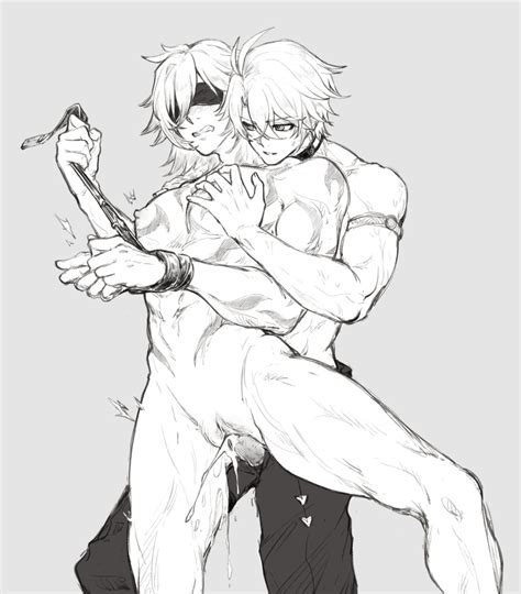 Rule 34 Big Muscles Big Nipples Blindfold Breasts Cuff Restraint