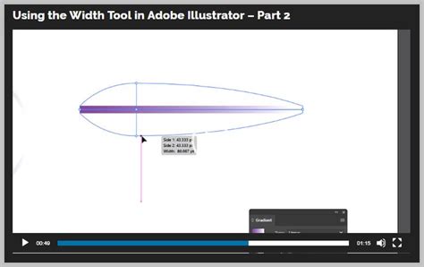 Using The Width Tool In Adobe Illustrator Mini Tutorial Https Gretapowell Com Illustrator