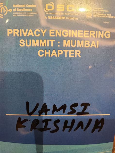 Excited To Attend The Privacy Engineering Summit 2024 Mumbai Chapter