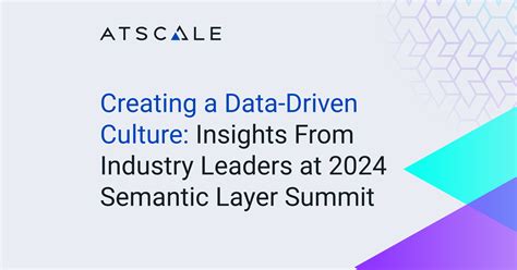 how to create a data driven culture atscale