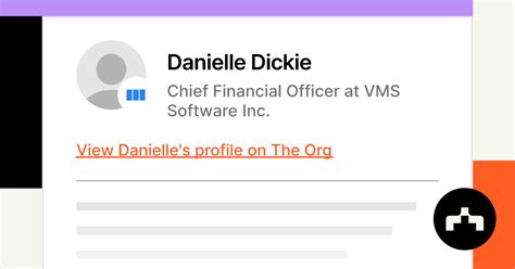 Danielle Dickie Chief Financial Officer At Vms Software Inc The Org