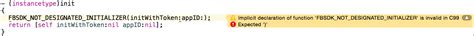 Ios Implicit Declaration Of Function Fbsdknotdesignated